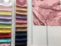 China 150cm Width 180gsm Polyester Jacquard Satin Fabric Textured Floral Printed for sale