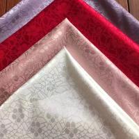 China 100% Polyester Satin Jacquard Brocade Fabric Taffeta Yarn Dyed for sale