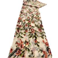 China Fashion Burnout Print Velvet Velour Fabric Anti Static 114cm Width for sale