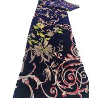 China Fashion Burnout Print Velvet Velour Fabric Anti Static 114cm Width for sale