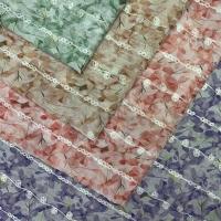 China Chiffon Bottom Polyester Flower Printed Fabric For Lace Embroidery for sale