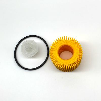 China 04152-37010 Engine Oil Filter Cartridge Fits Toyota Prius Corolla 1.8L Cross Ref 04152-YZZA6, Ø61×57mm Yellow Synthetic Filter Paper with Full O-Ring Accessories, OE Standard & Easy Installation for sale