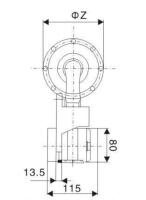China Horizontal type DBH model air disk brake For CNC Lathes Magnetic Coupling, Magnetic Powder Brake for sale