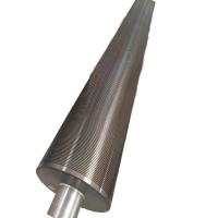 China Extruder custom stainless steel nbr cast rubber roller for printing and dyeing industry for sale
