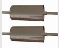 China custom large conveyor Mirror like chrome coated steel roller for sale