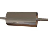 China Aluminum Foil Alloy Guide Roller with Sand-blasting Treatment for printing machinery parts for sale