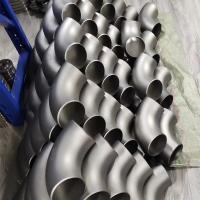 China 38mm-800mm 90° Degree 3D Large Seamless Elbow ASTM B363 as GR2 In Titanium Pipe Fittings For Petroleum Chemical Industr for sale