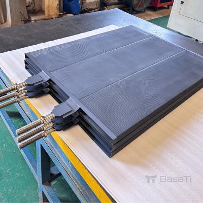 China ASTM B265 ASTM B338 Titanium Anode Titanium Dioxide Anode For Wastewater Treatment for sale