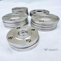 China Circular Pipe Titanium Flange Polished Turned GR1 2 5 7 12 ASME B16.5 B16.47 For Medical for sale
