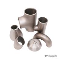 China 90 Deg 45 Deg Titanium Pipe Fittings Petrochemical 3 4 Tee Fitting For Oil Refining Plants for sale