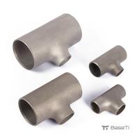China 90 Deg 45 Deg Titanium Pipe Fittings Petrochemical 3 4 Tee Fitting For Oil Refining Plants for sale