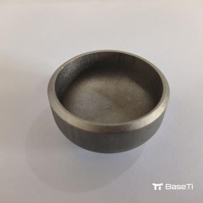 China GR1 GR2 Titanium Pipe Fitting  Welded Quick Connect End Cap For Chemical Industry for sale