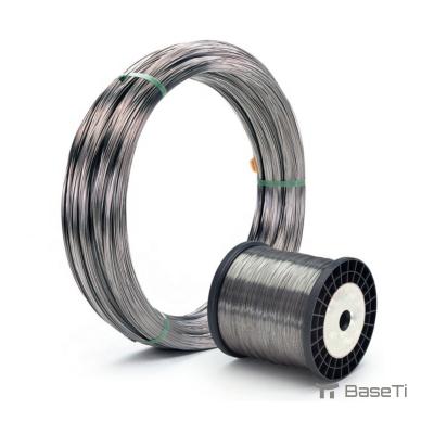 China 0.8mm  Pure Titanium Welding Wire 1.0mm 1.2mm Spooled Titanium Coil Wire for sale