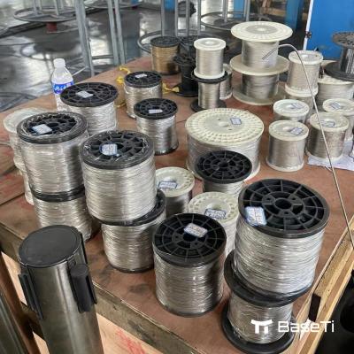 China Ti-6Al-4V Titanium Alloy Wire Industrial ASTM B348 F67  For Marine Aerospace for sale