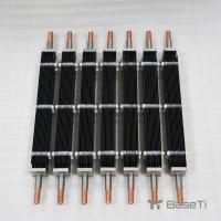 China Iridium Ruthenium Titanium Anode Titanium Electrode Oxide Coating For Sodium Hypochlorite for sale