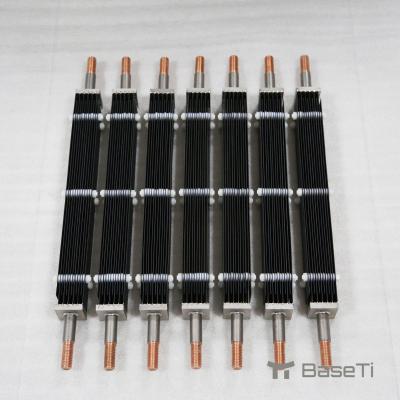 China Iridium Ruthenium Titanium Anode Titanium Electrode Oxide Coating For Sodium Hypochlorite for sale