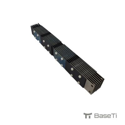 China Titanium Anode Plate Titanium Electrode Electrolytic For Sodium Hypochlorite Generator for sale