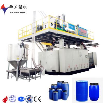 China Chemical Double-Layer L Ring Drum Blow Molding Machine Plastic Liter HDPE Blue for sale