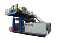 China HYBM1000L-1LAYERS Extruder Blow Moulding Machine with 40kw Die Head Heating Power for sale