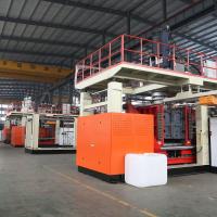 China Huayu 1000L 2-Layers IBC Blow Moulding Machine Automatic Chemical Packing Blow Moulding Machine for HDPE Plastic for sale