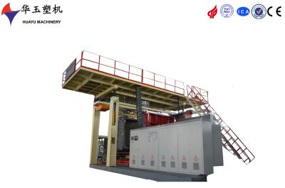 China Huayu 2000L Ten-Layer Blow Molding Machine with 3000 kN Clamping Force, 470kw Total Power, and Micro-Layer Technology for sale