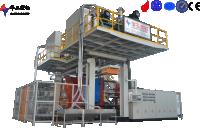 China Huayu 20000L Single-Layer Blow Molding Machine with 7200 kN Clamping Force and 1400 kg/h Plasticizing Capacity for Ultra-Large Thick-Walled Containers for sale