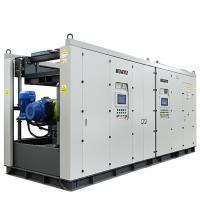 China Huayu's 1000L IBC Blow Moulding Machine with MOOG 200point Parison Control 55kw Extruder Motor and 390kw Total Power for sale