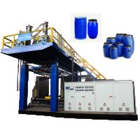 China HUAYU High‑Efficiency 3‑Layer Co‑Extrusion 220L Double L‑Ring HDPE Chemical Drum Blow‑Molding Machine for sale
