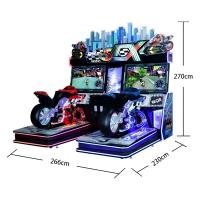China 2000W 220v Motorbike Arcade Machine Linkable With Motion Seat for sale
