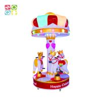 China Tree Shape 3 Player Merry Go Round Carousel For Entertainment Arcade Game for sale