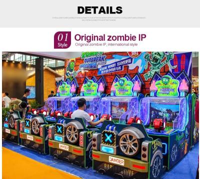 China Ball Shooting Video Zombie Arcade Machine For Double Players for sale