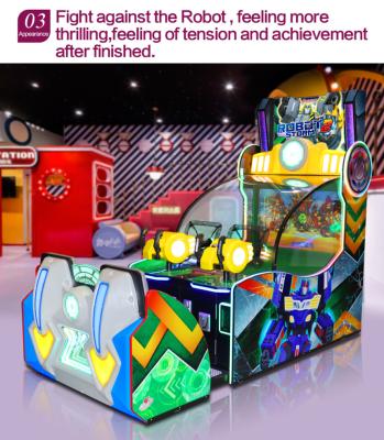 China 2 players Robot Storm ball shooting video redemption machines with ticket for prize for sale
