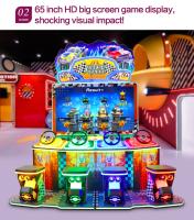 China 800W Electric Car Racing Arcade Game Machines With 4 Players Seater for sale