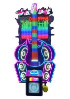China Guitar Hit Hammer Game Sports Arcade Machine Coin Operated For Amusement Parks for sale