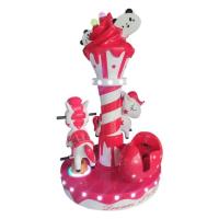 China Merry Go Round Kiddie Ride Game Machine Coin Operated For 3 Players for sale