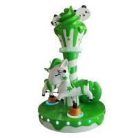 China Merry Go Round Kiddie Ride Game Machine Coin Operated For 3 Players for sale