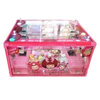China 4 Player Prize Cube Claw Machine Pink Color With Attractive Light 5 Inches Claw for sale