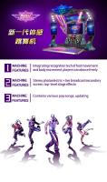 China 3 Screen Dance Battle Dancing Arcade Machine Somatosensory With Music for sale