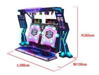 China 220V Arcade Video Game Machine , 2 Body Movement Music Dance Machine for sale
