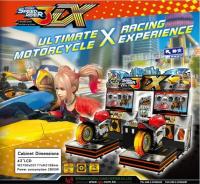 China 42 Inches Bike Racing Arcade Machine Double Players With Motion Seat for sale