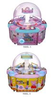 China Gift Vending Candy Pusher Machine Round Shape For 4 Players for sale
