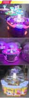 China Gift Vending Candy Pusher Machine Round Shape For 4 Players for sale