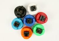 China Multiple Color Sanwa 24mm Arcade Buttons 2 Pin For Arcade Console for sale