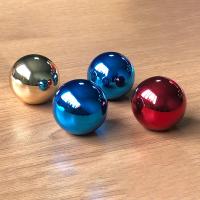 China Metallic Sanwa Arcade Machine Accessories Ball Top With Red Blue Silver Color for sale
