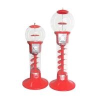 China Bouncing Ball Capsule Toy Vending Machine Stand Spiral For Candy Gumball for sale