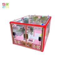 China Commercial Flat 4 Players Custom Claw Crane Machine For 6 Inches Plush Toys for sale