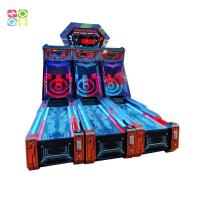 China Leisure Center Skee Ball Arcade Machine Coin Op Entertainment Game 3 Per Set Bowling Machine for sale