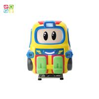 China Engineering Car Theme Amsuement Kiddie Ride 1 Seat Rocking Car With Children Racing Game for sale