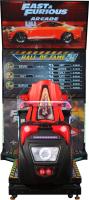 China Fast Furious Arcade Racing Game Machine 2*65 Inch UHD Screens For 1 Player for sale