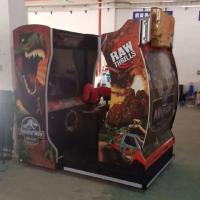 China Coin Operated Video Arcade Game Machine Shooting Gun Jurassic Park Games With Dynamic Platform for sale